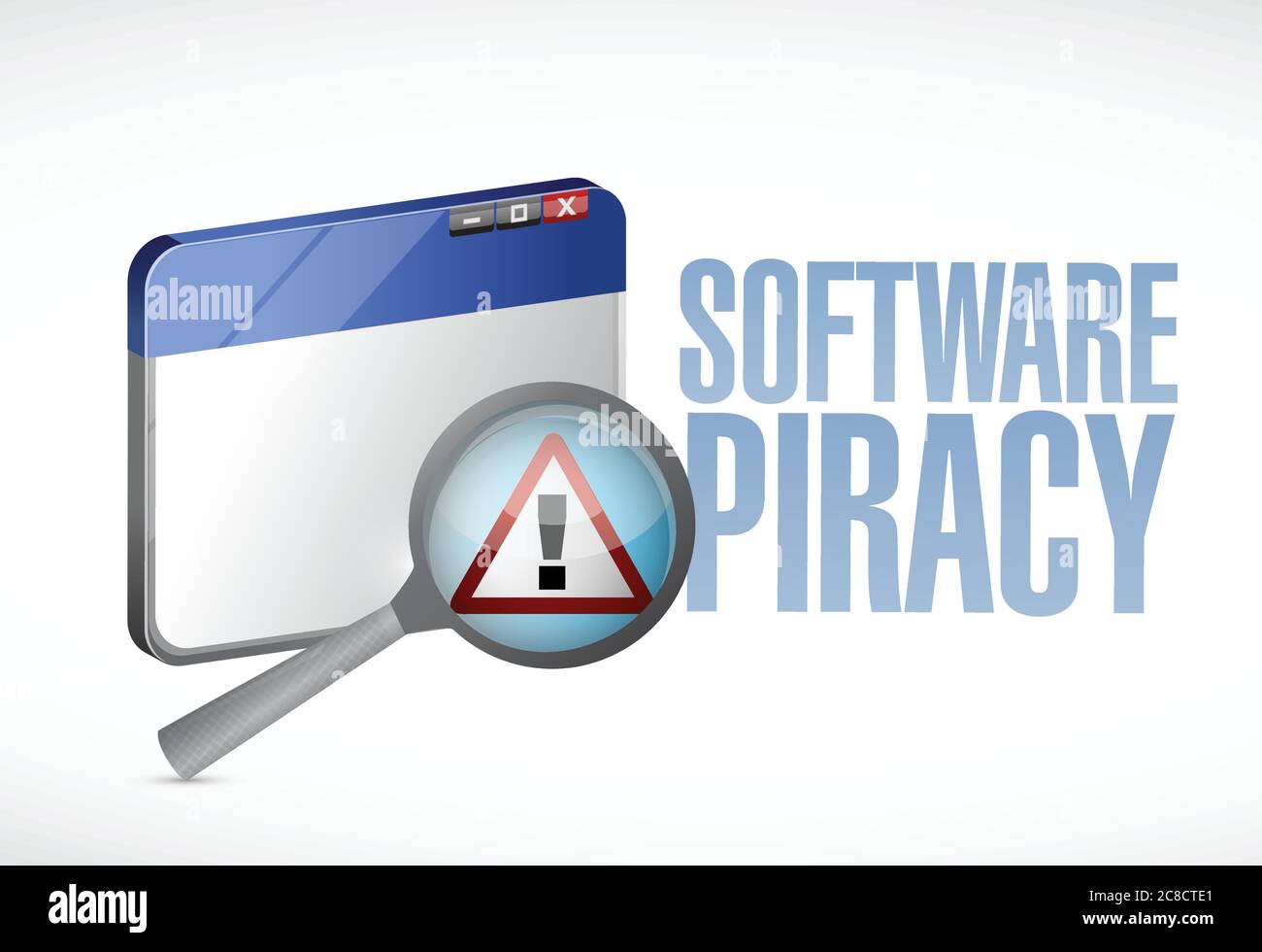 Software privacy web sign illustration design over a white background ...