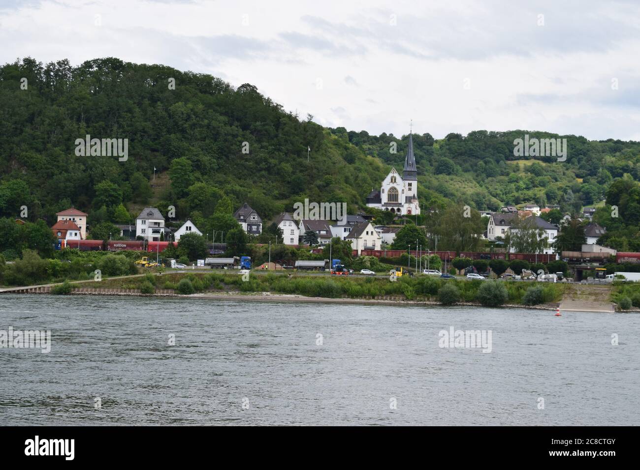 Rhine near Sinzig, between Koblenz and Bonn Stock Photo - Alamy