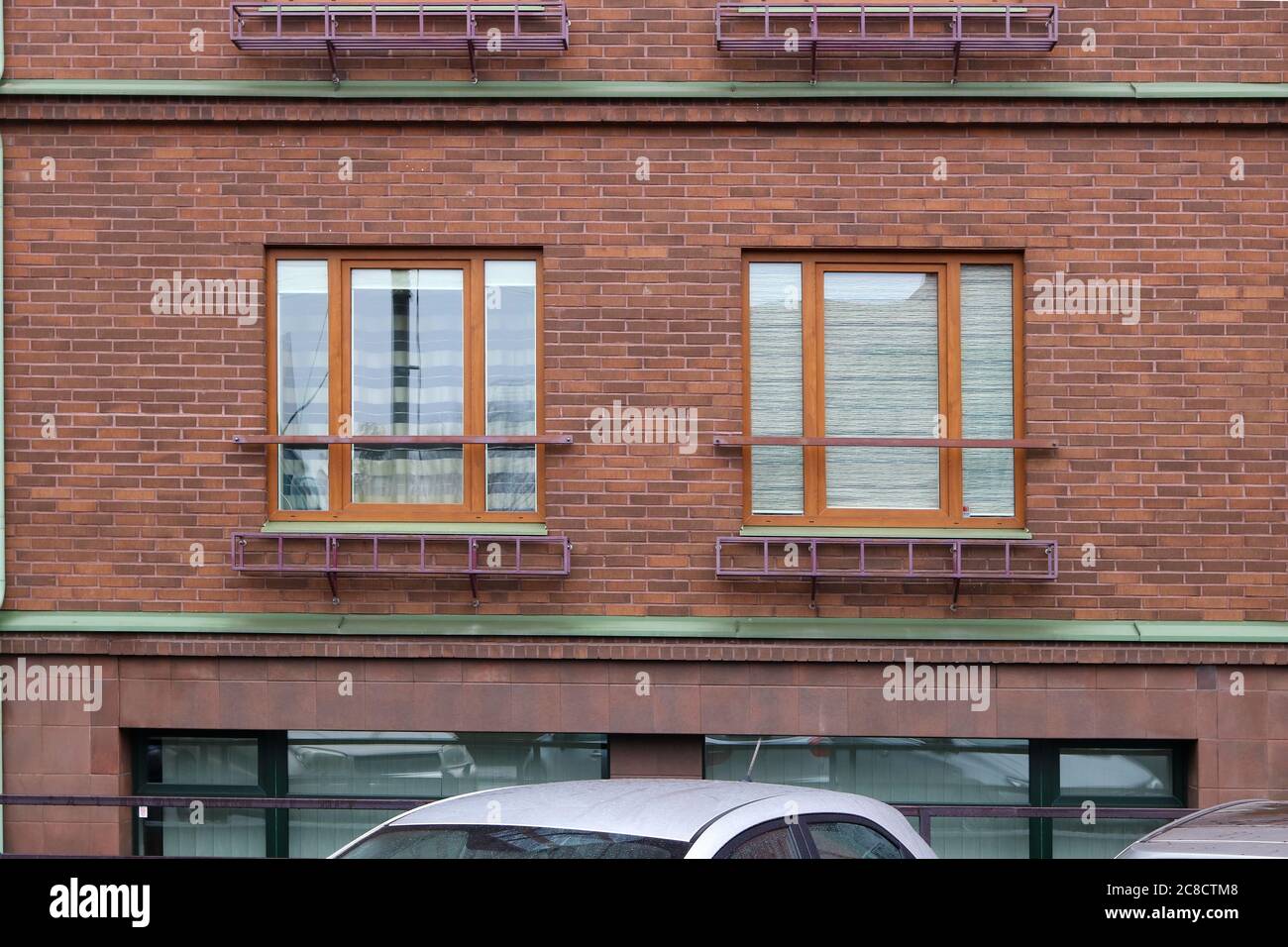Contemporary wall red brick stone hi-res stock photography and images ...