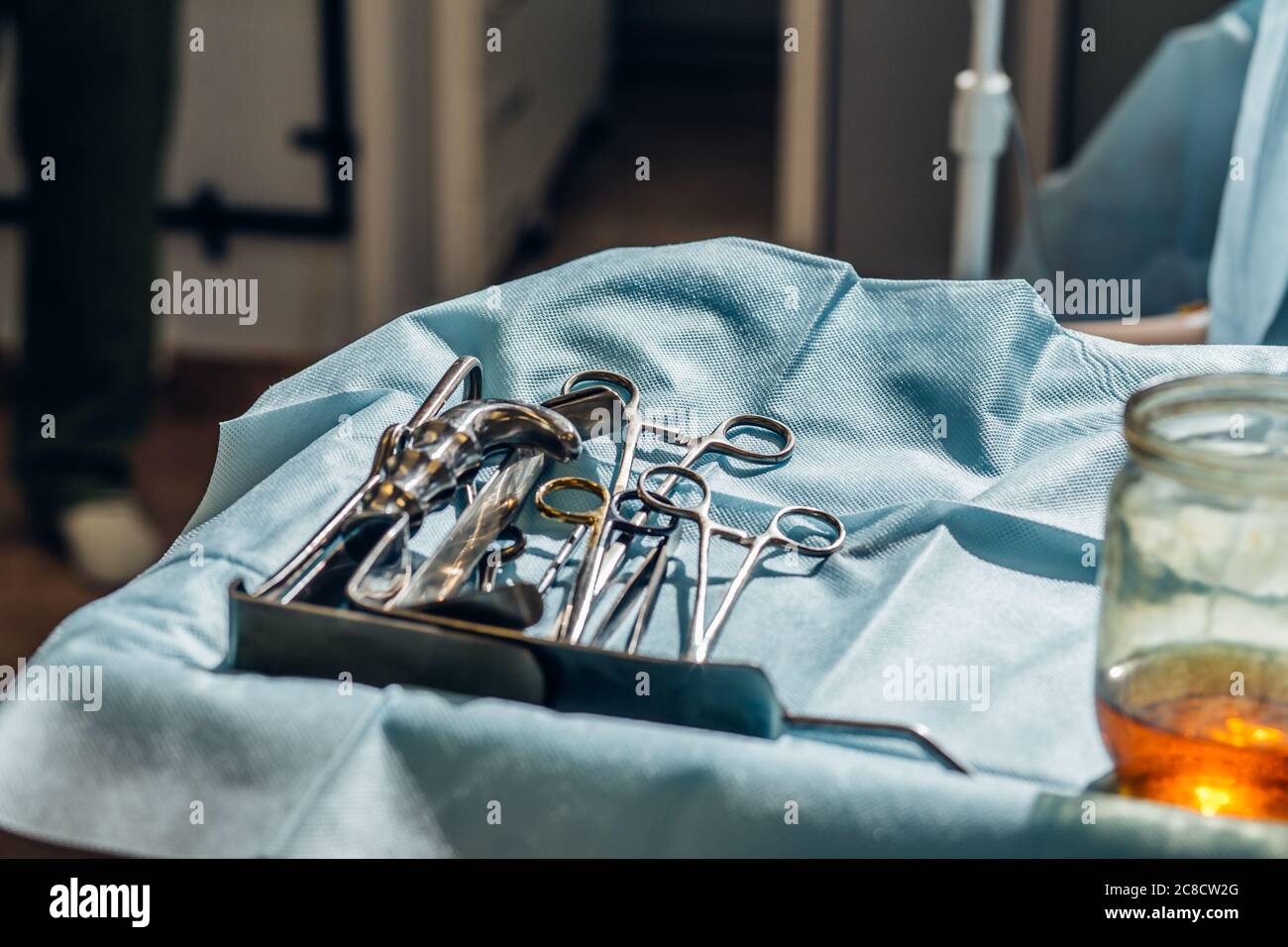 Instruments in the operating room Stock Photo - Alamy