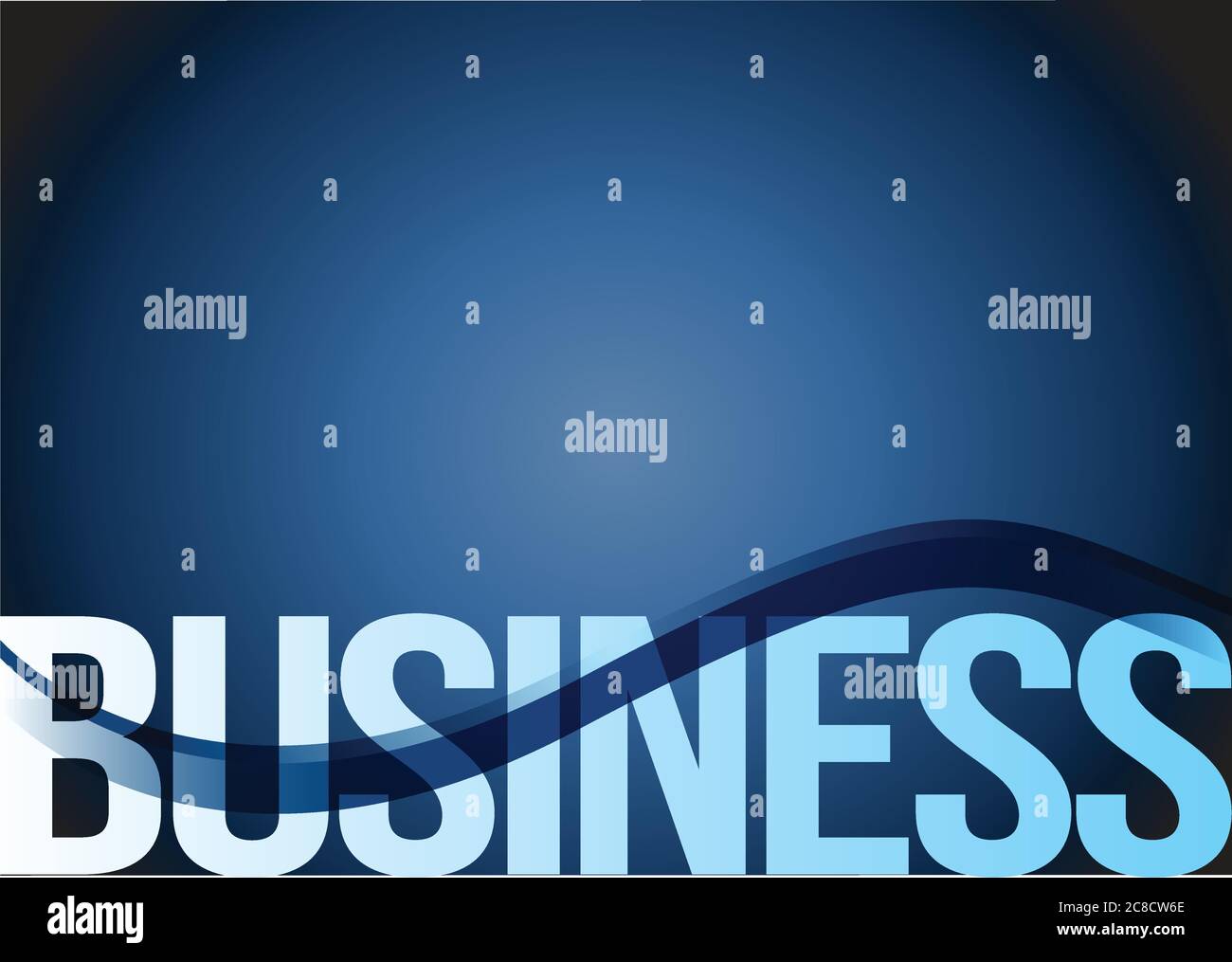 Business text blue wave background illustration design Stock Vector ...