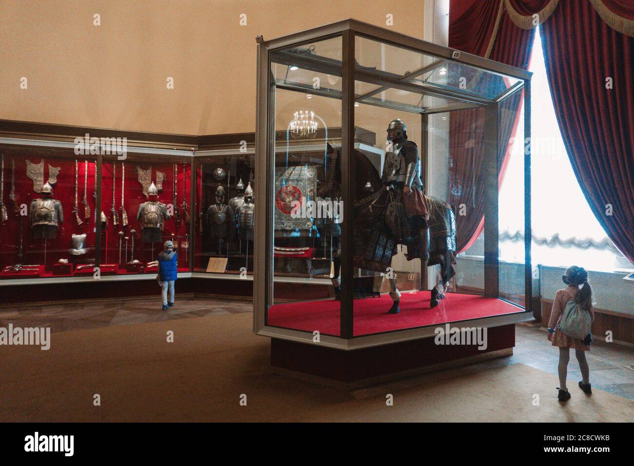 Visitors in Moscow Kremlin museum Armoury Chamber Stock Photo - Alamy