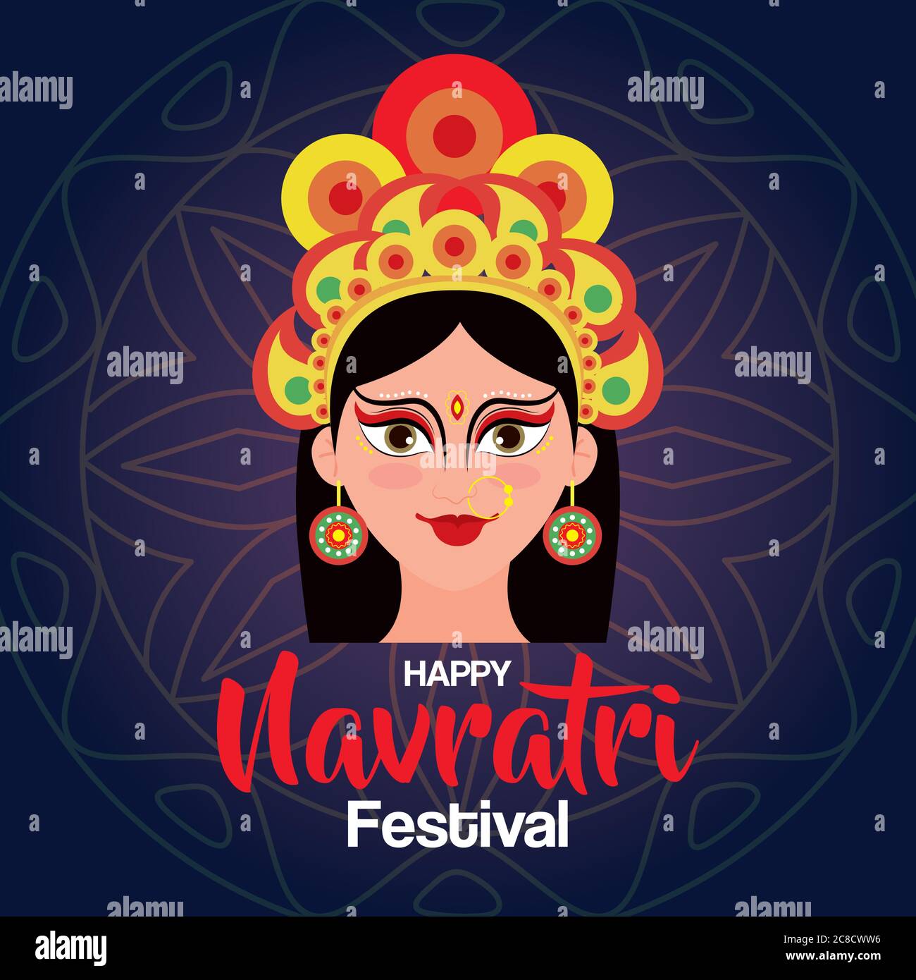 Goddess durga devi durga maa durga Stock Vector Images - Alamy