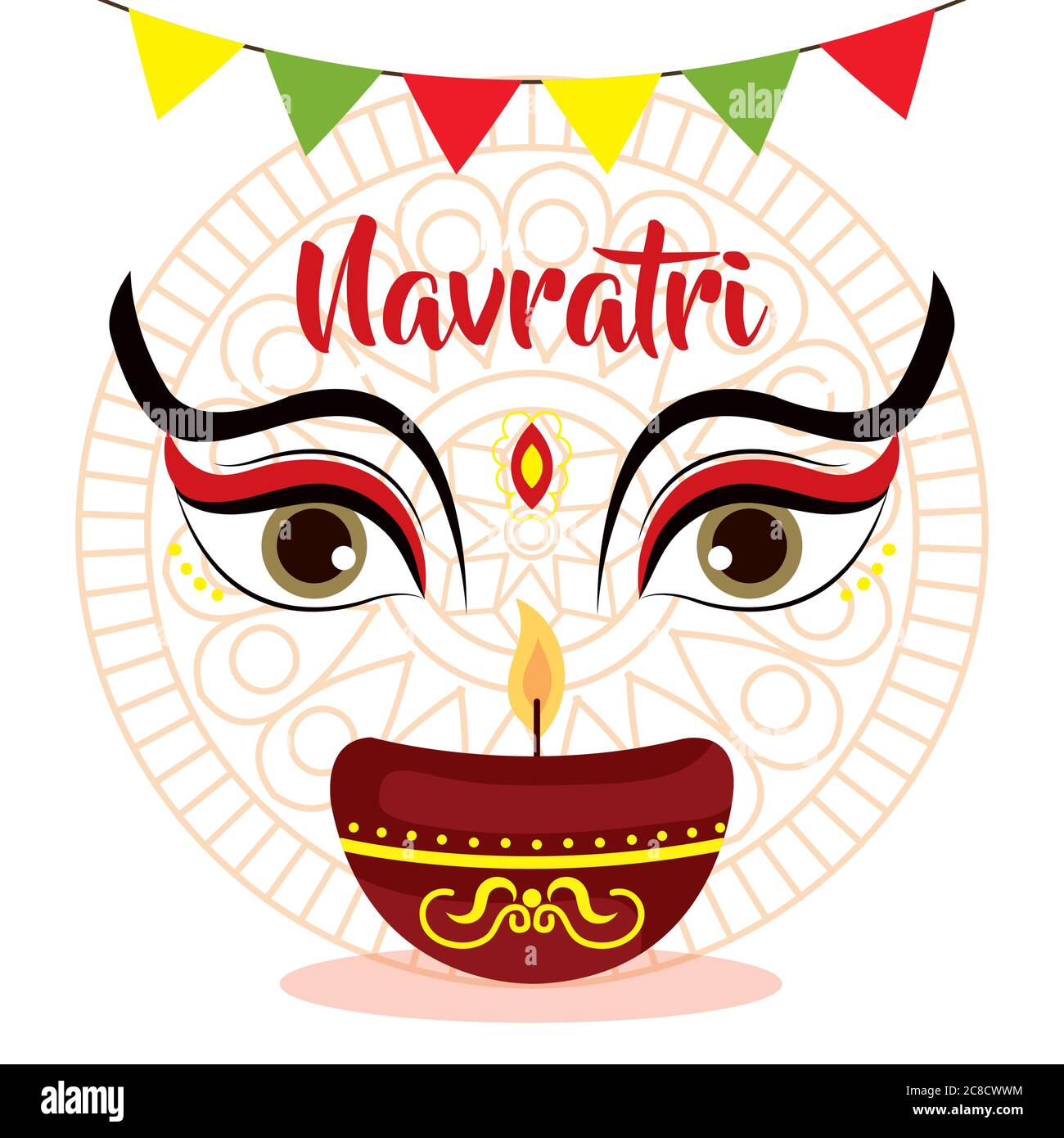 Navratri Stock Vector Images - Alamy