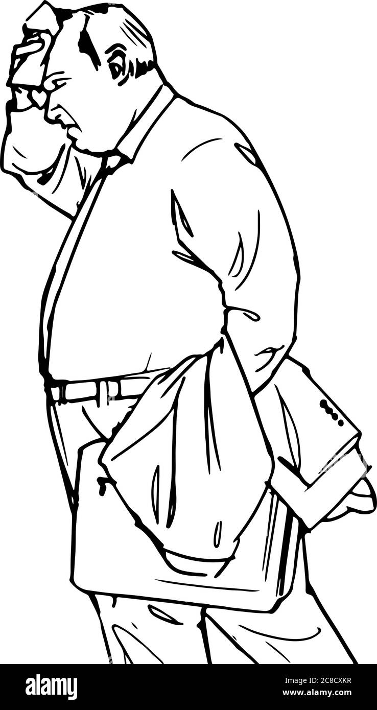 Fat man wipes face hi-res stock photography and images - Alamy