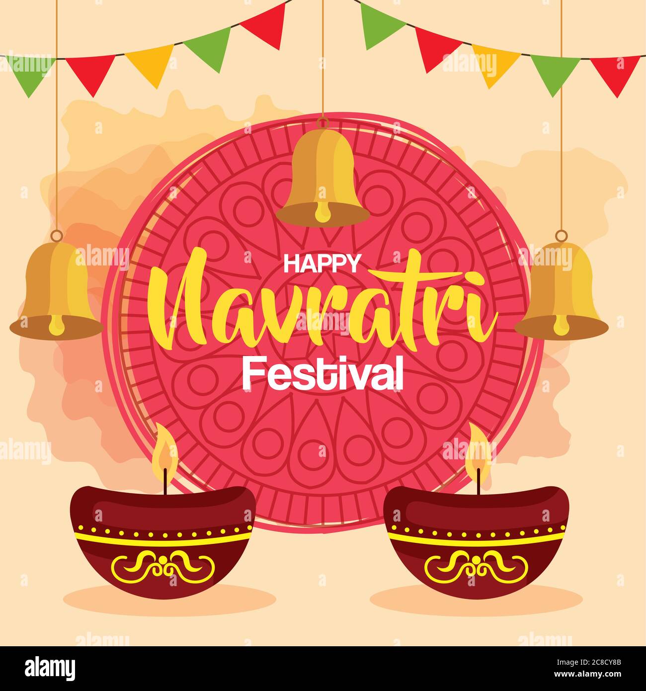 Bells in india Stock Vector Images - Alamy