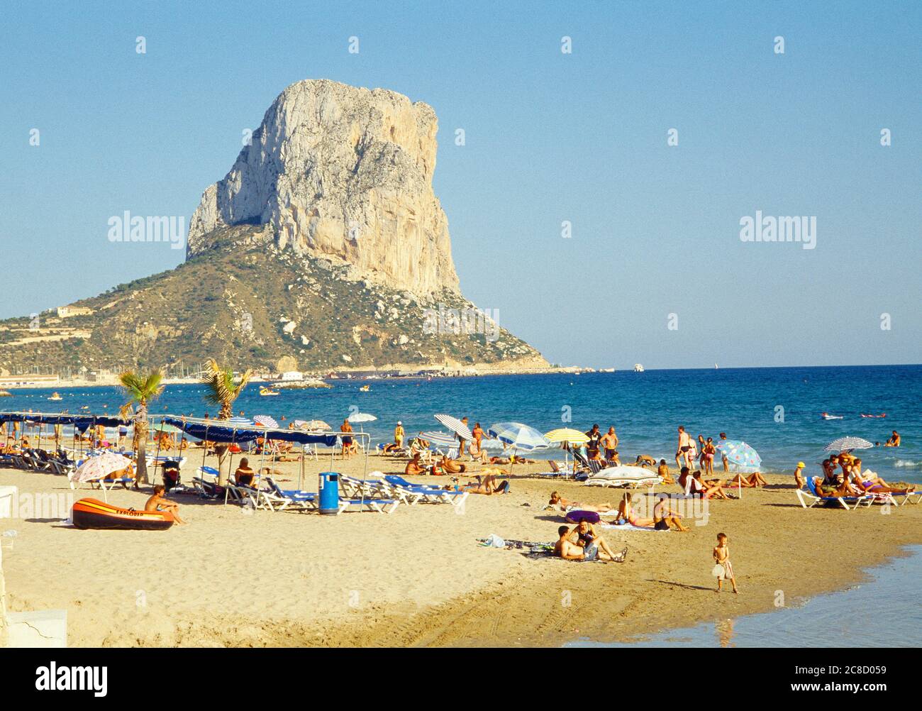 Beach and Peñon de Ifach. Calpe, Alicante province, Comunidad ...