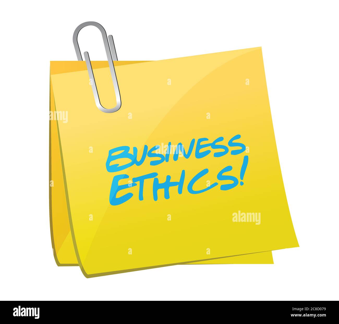 Business ethics post illustration design over a white background Stock ...