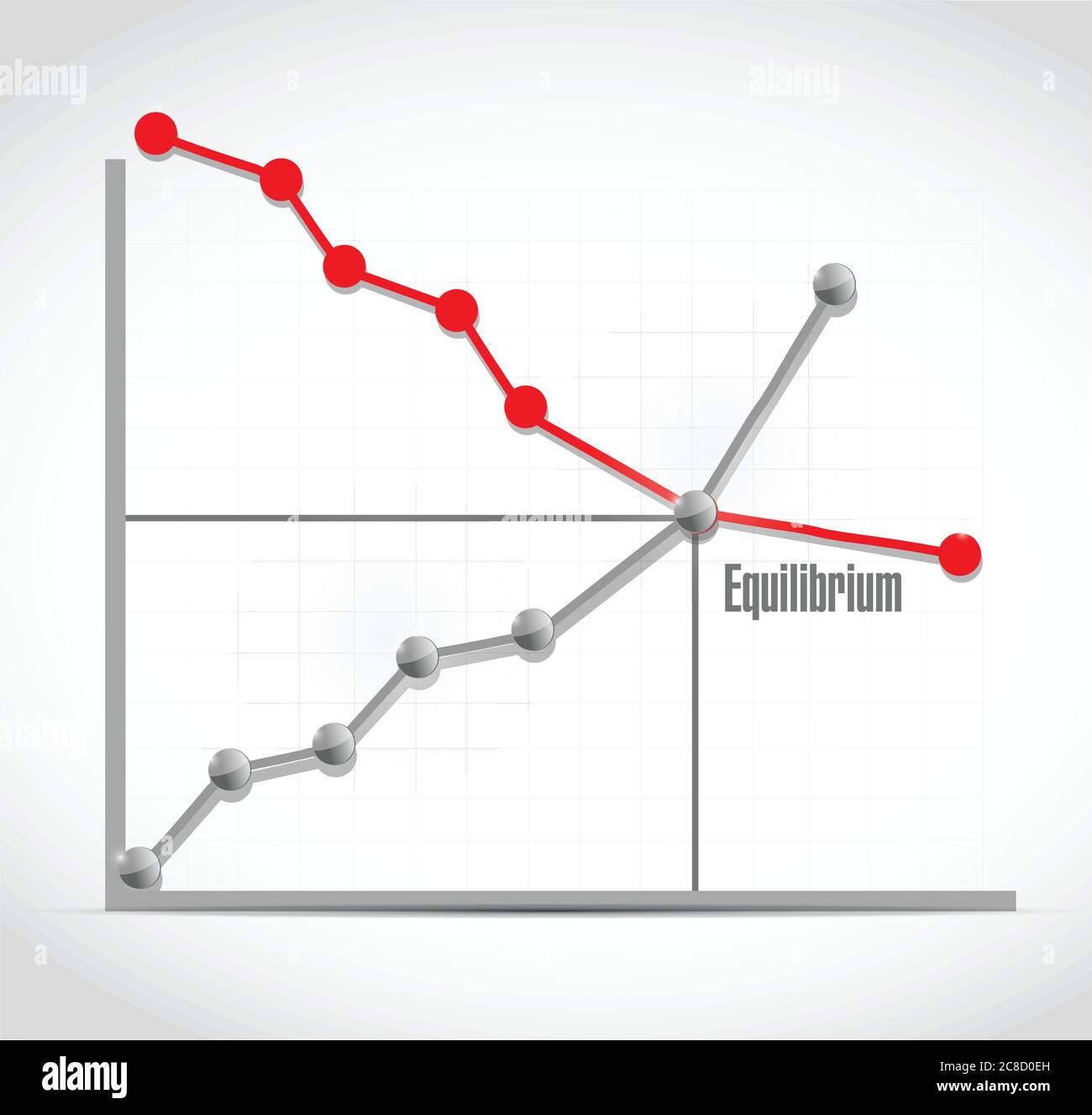 Equilibrium business graph illustration design over a white background ...