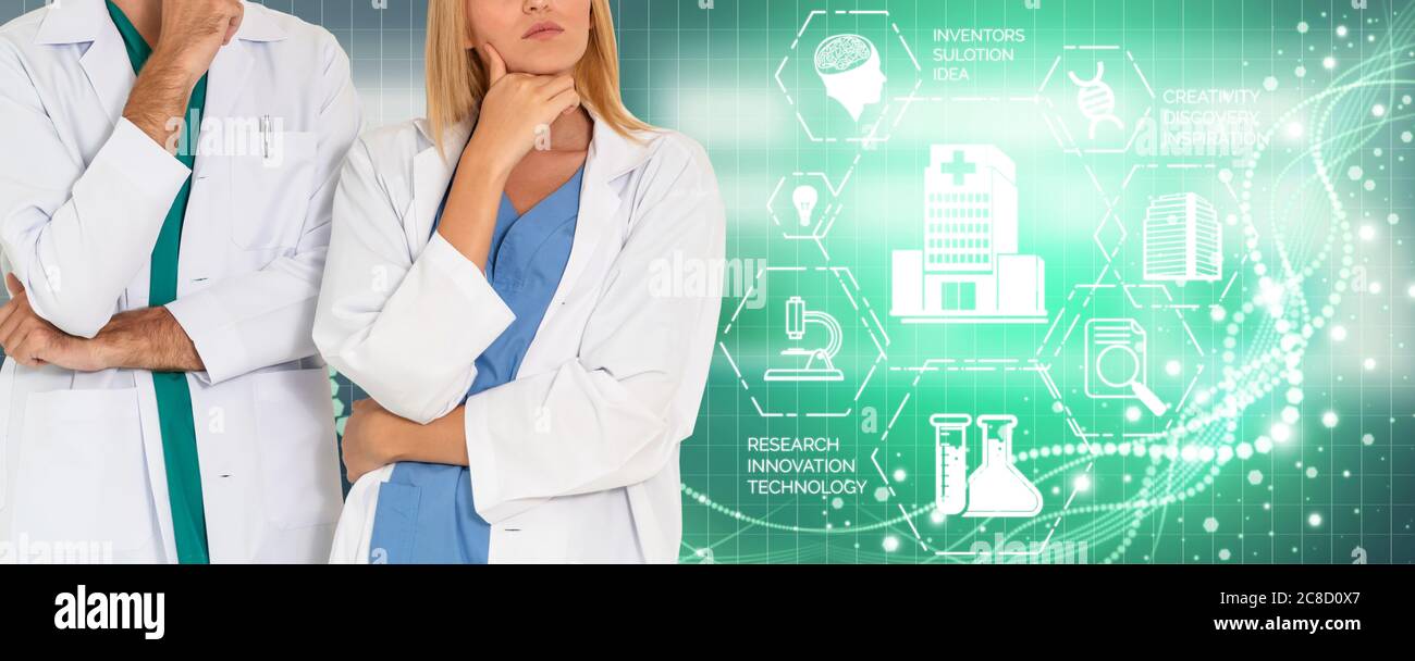 Doctor with Medical Healthcare Research Concept Stock Photo - Alamy