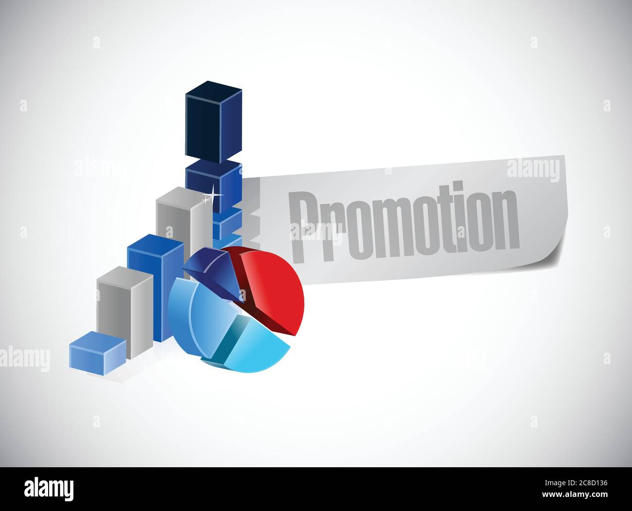 Business promotion sign illustration design over a white background ...