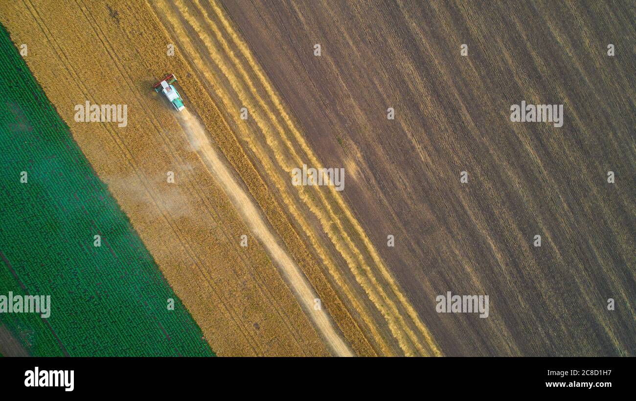 Three Field Farming Aerial High Resolution Stock Photography and Images ...