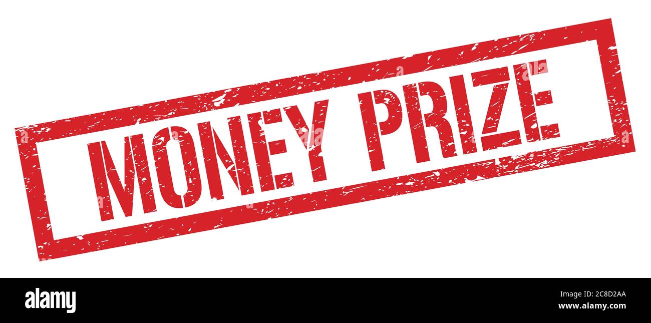 MONEY PRIZE red grungy rectangle stamp sign Stock Photo - Alamy