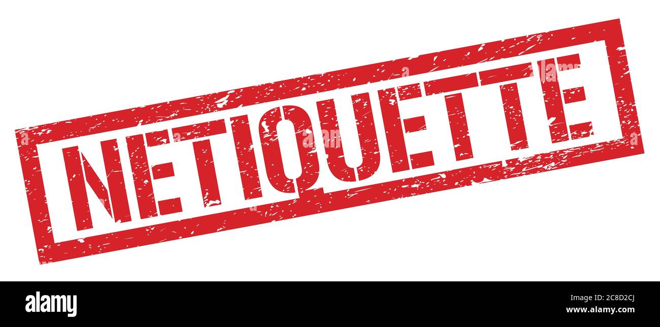 Netiquette word hi-res stock photography and images - Alamy