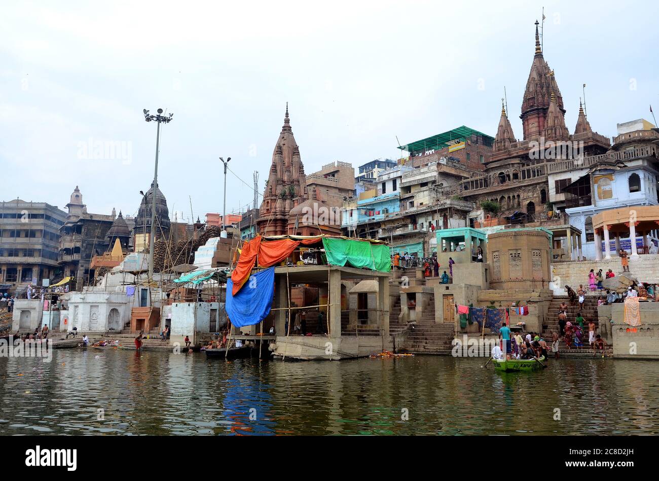 Ghats in Varanasi are riverfront steps leading to the banks of the ...