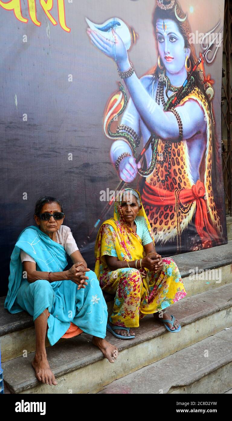 Ghats in Varanasi are riverfront steps leading to the banks of the ...