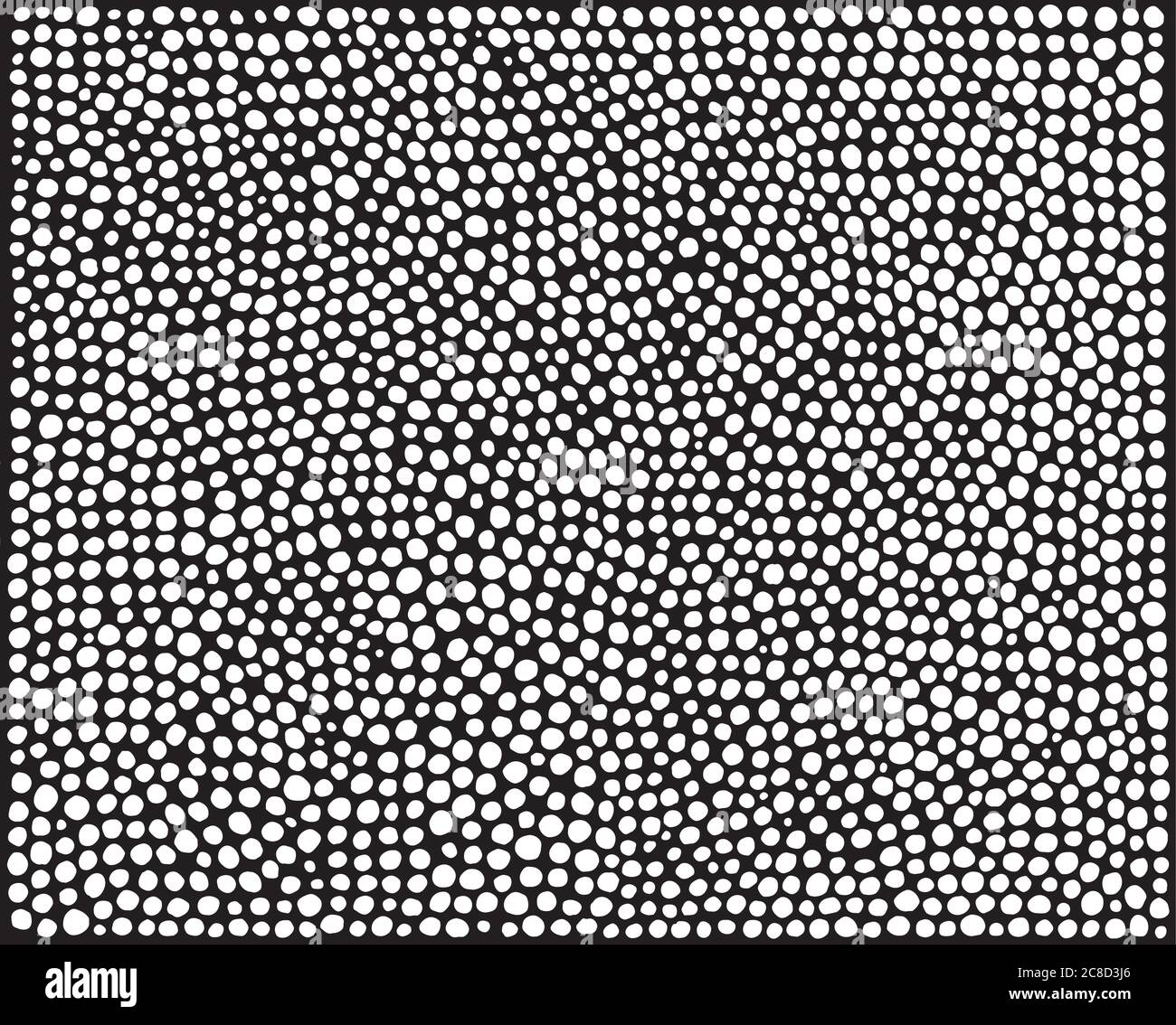 Little circles texture. Ink doodle abstract background art. Monochrome ...