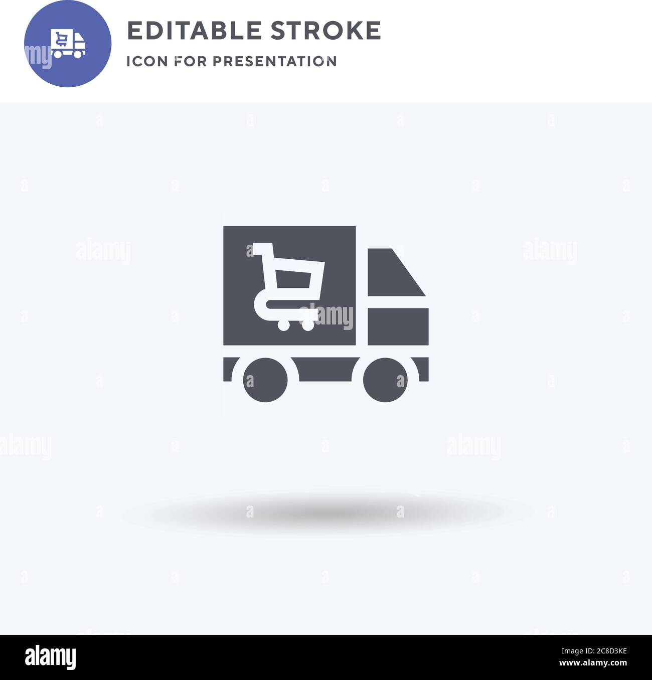 Delivery icon vector, filled flat sign, solid pictogram isolated on ...