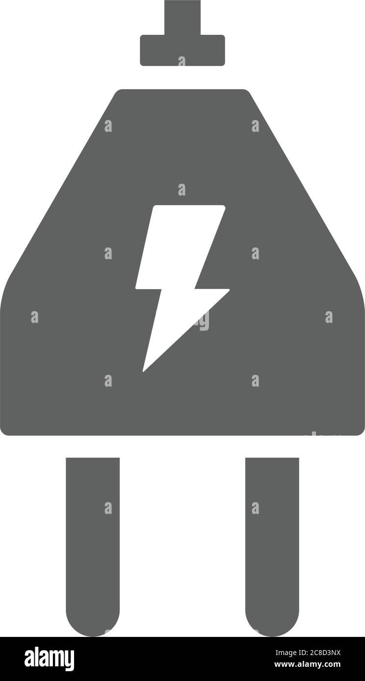 2 pin plug sign hi-res stock photography and images - Alamy