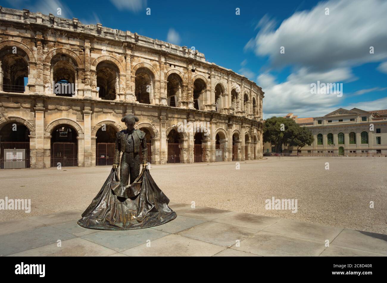 Arenas of Nimes, Roman amphitheater in Nimes, France Stock Photo - Alamy