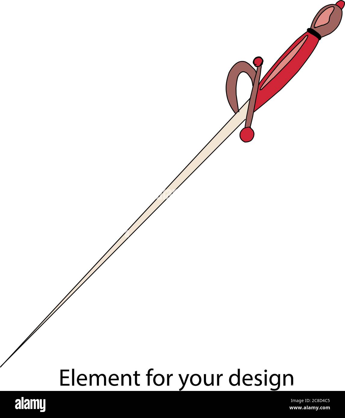 War sword single object Stock Vector Images - Alamy