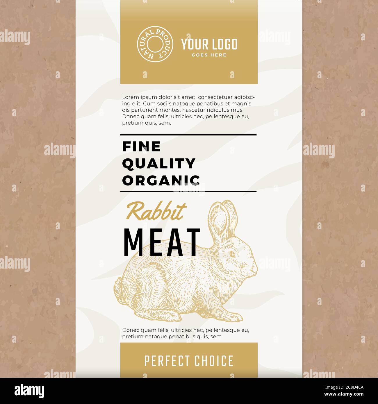 Rabbit meat market Stock Vector Images - Alamy