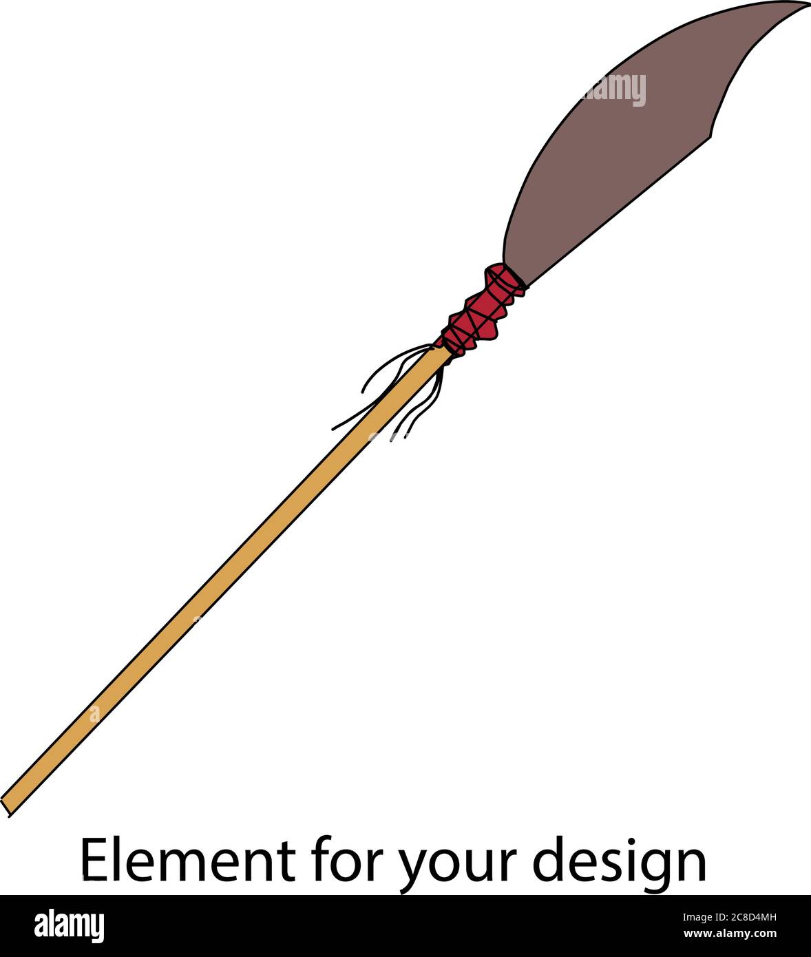 Long handled axe Stock Vector Images - Alamy