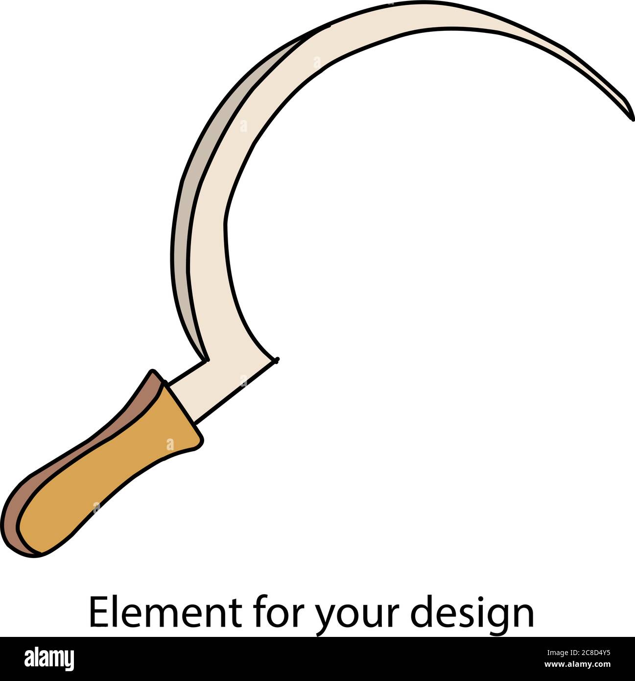 Curved sickle sword Stock Vector Images - Alamy
