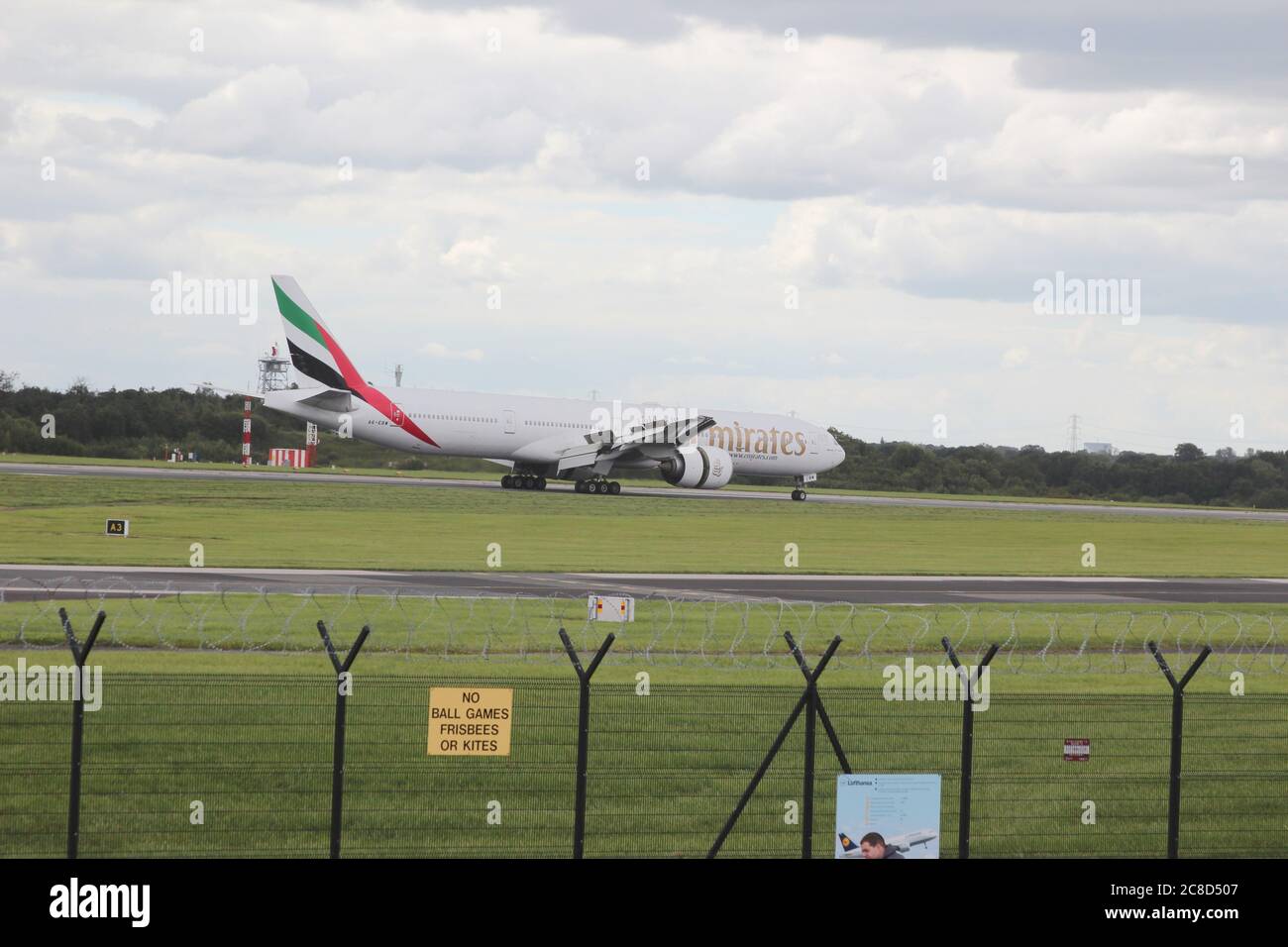 Runway visitor park Manchester airport offering runway views of ...