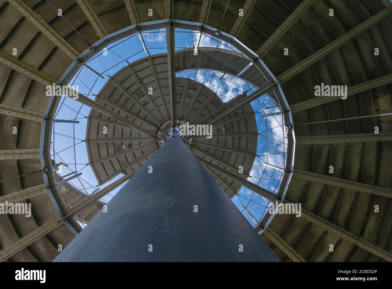 Special Perspective of the observation tower, Höhenpark Killesberg or ...