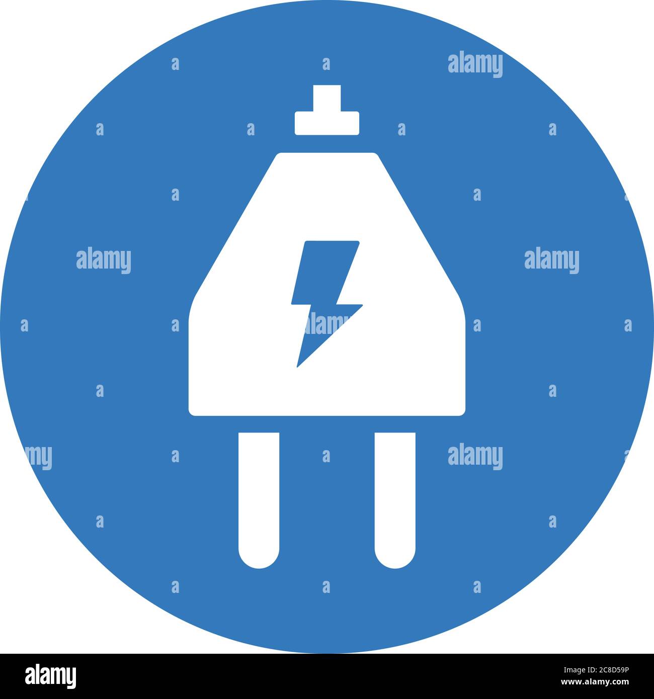 2 pin plug sign hi-res stock photography and images - Alamy