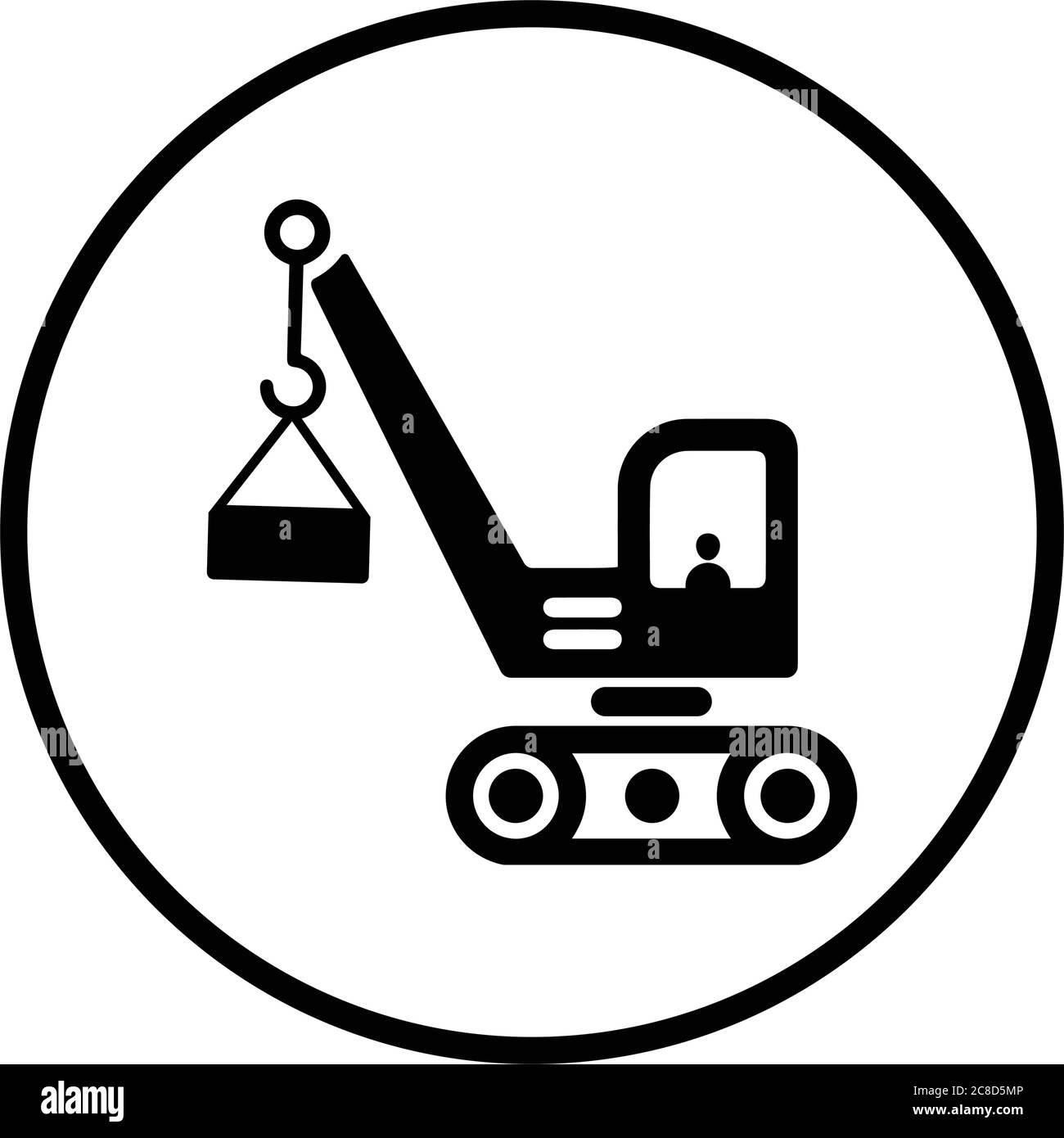 Forklift machine lifting icon Stock Vector Images - Alamy