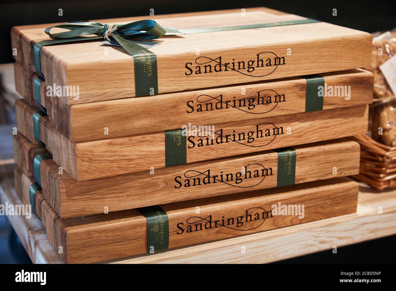 Chopping board gifts in the Sandringham Royal Estate Farm Shop, Norfolk ...