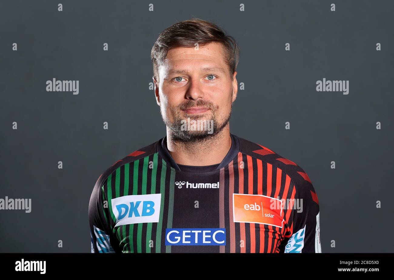 23 July 2020, Saxony-Anhalt, Magdeburg: Handball, 1st Bundesliga ...