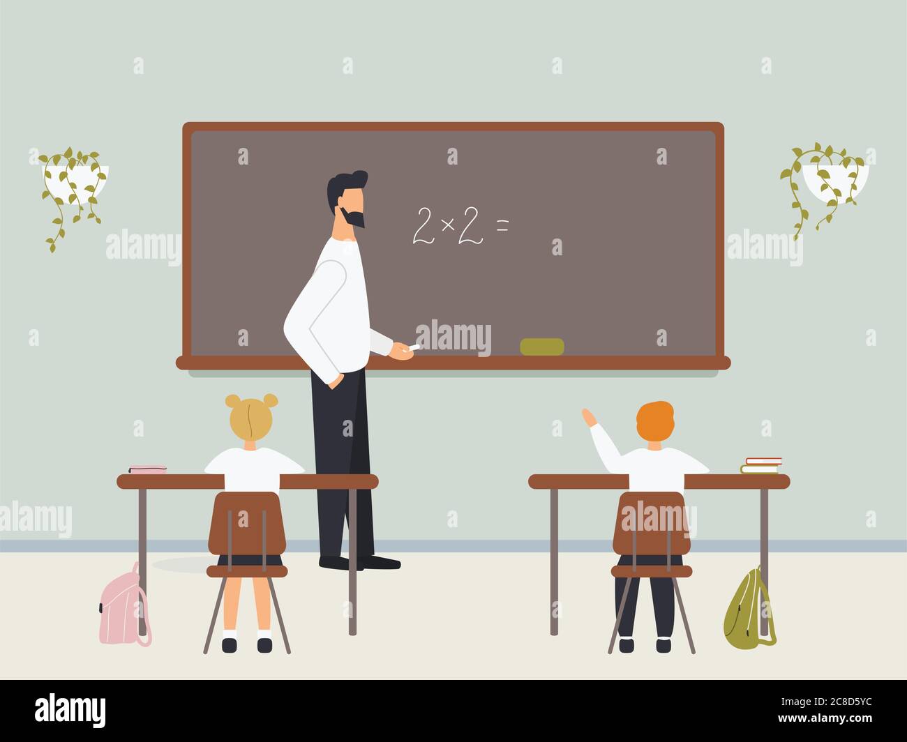 Male Math Teacher Cartoon