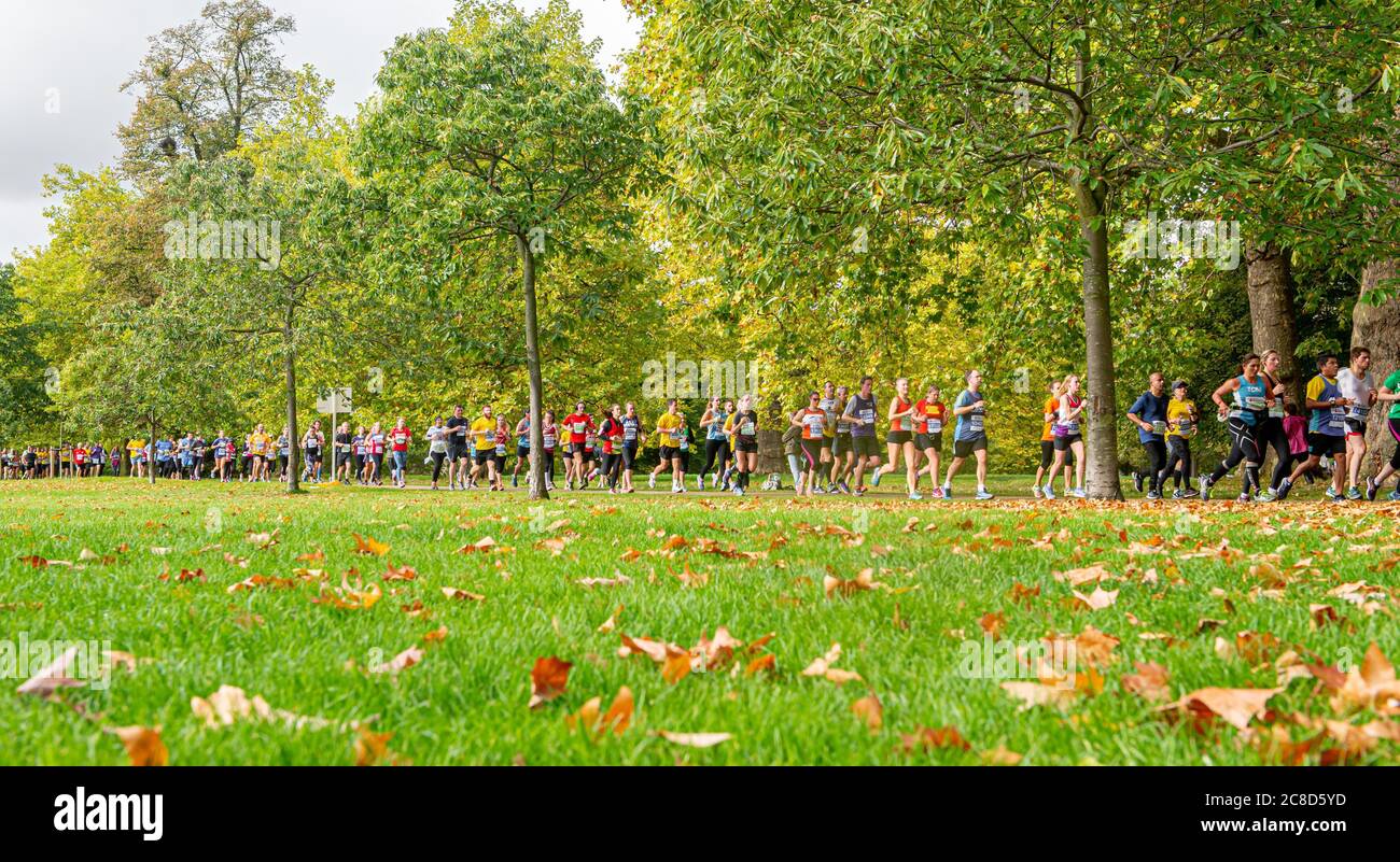 People Competing In a Mass Participation Running Event In London Stock ...