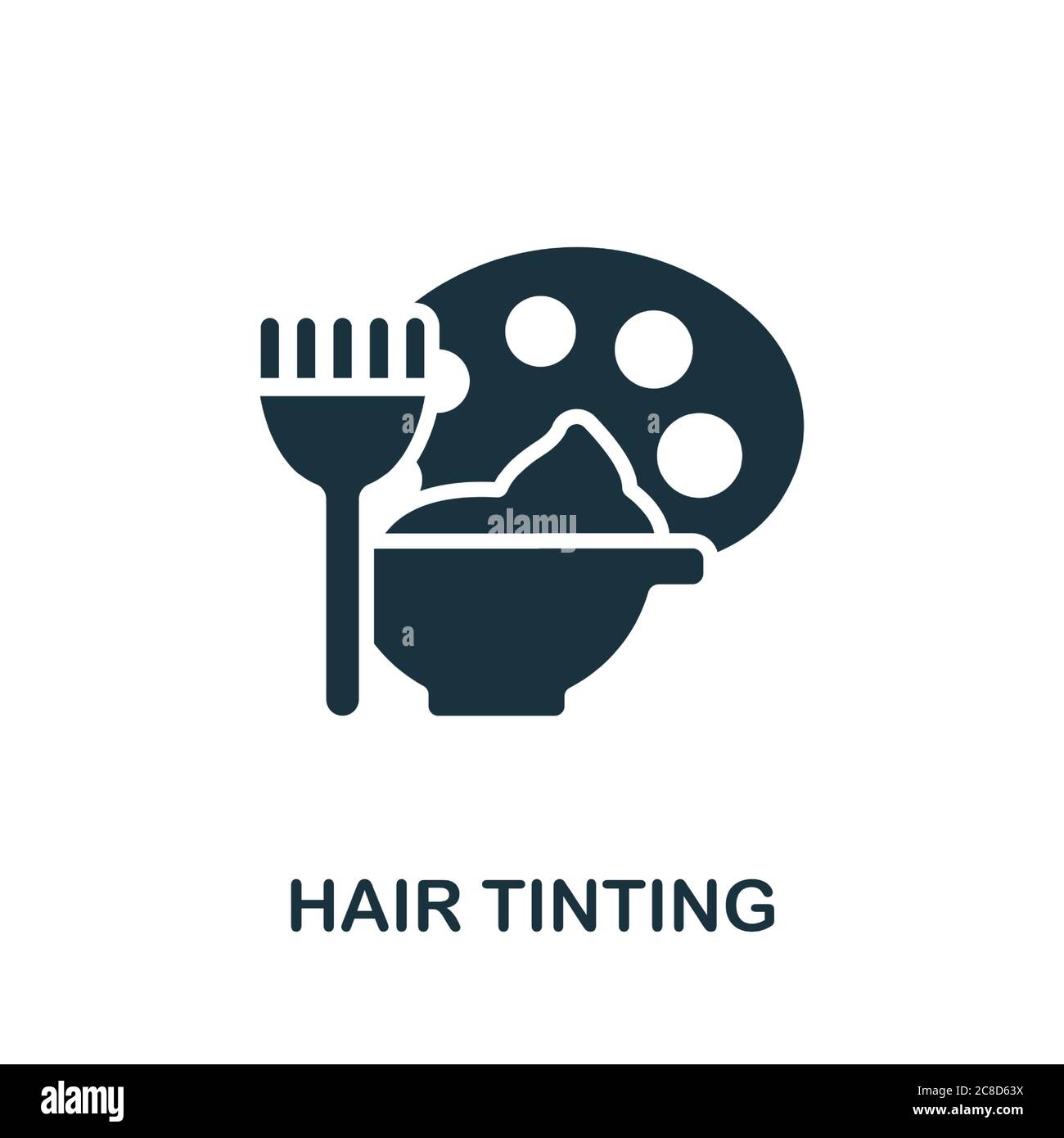 Hair Tinting icon. Simple element from beauty salon collection ...