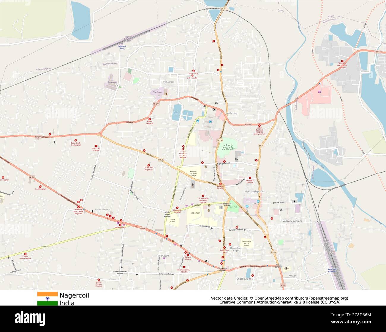 Tamil nadu map hi-res stock photography and images - Alamy