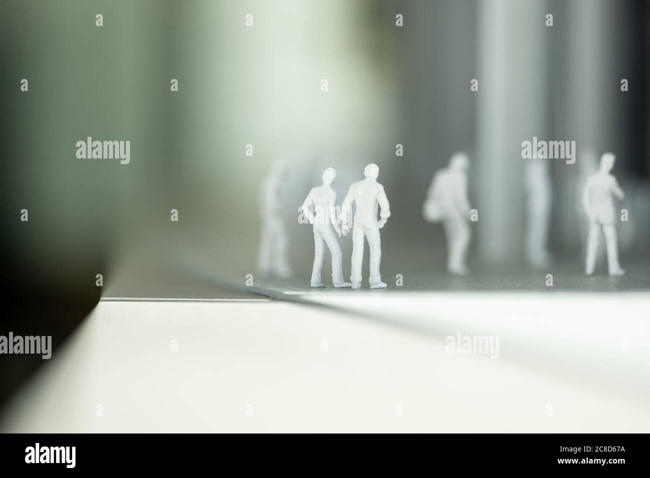 Small white archetectural model figures Stock Photo - Alamy