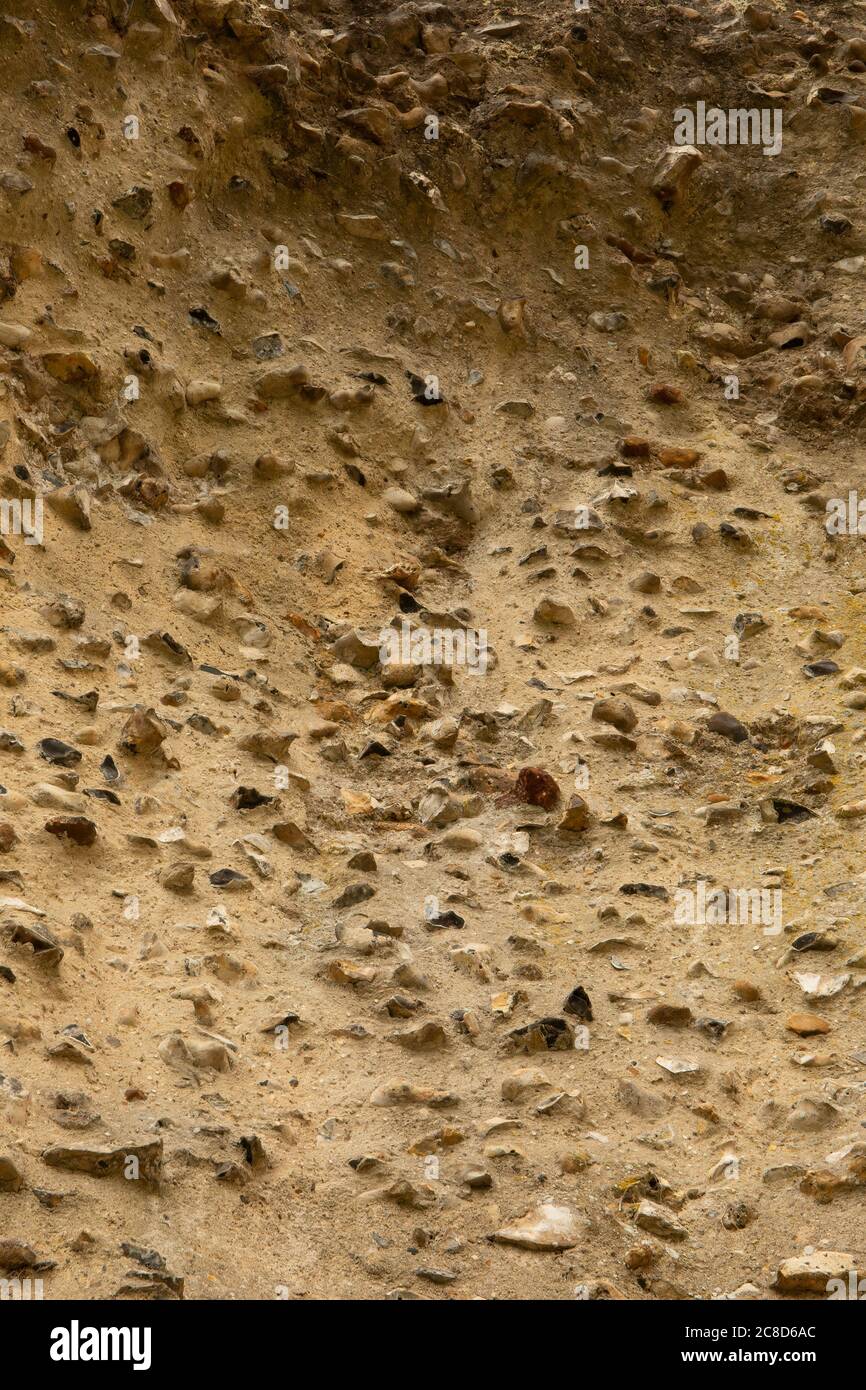 texture of weathered flint stone Medieval wall Stock Photo - Alamy