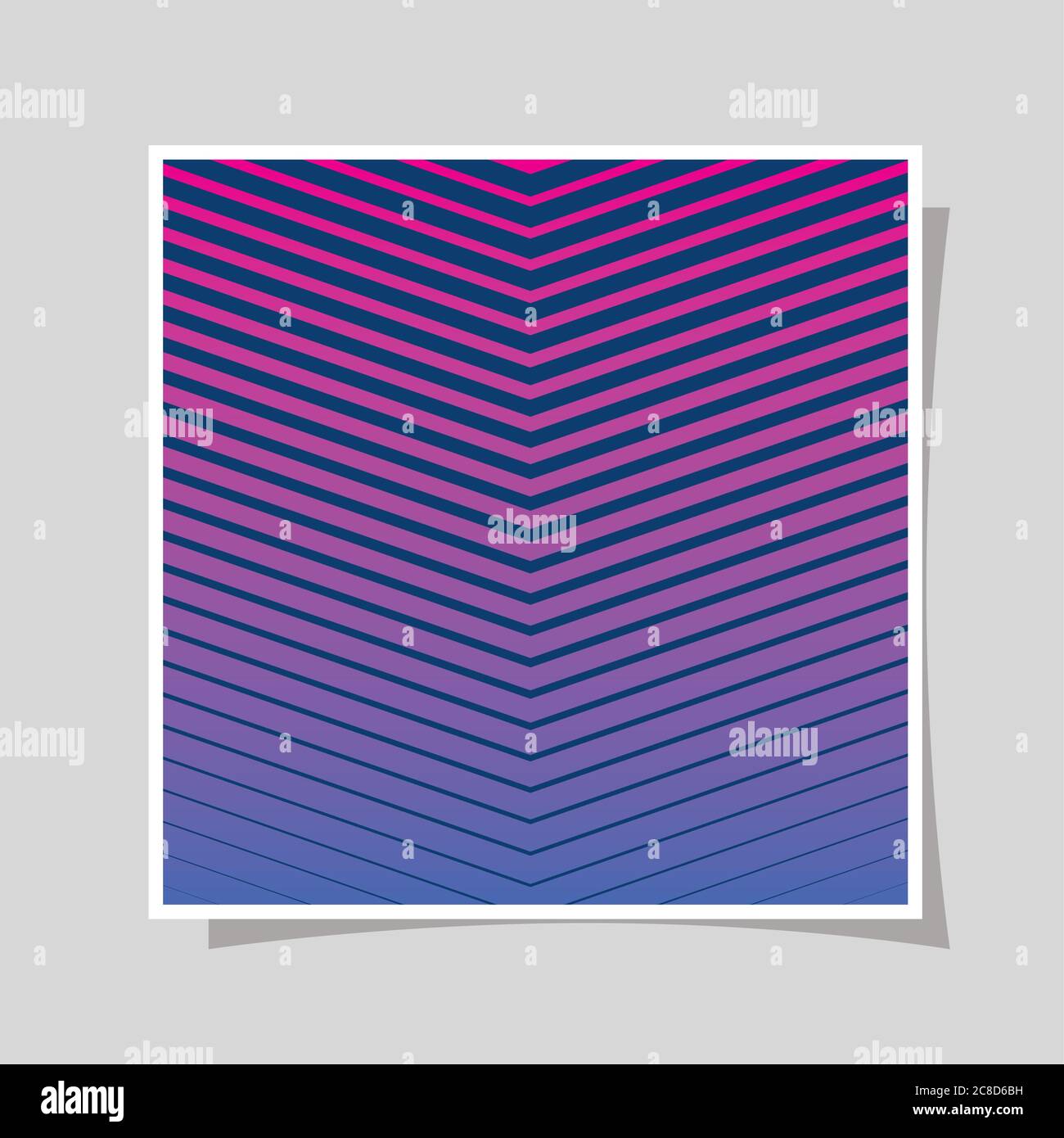 Blue pink gradient and striped background frame , Cover disign art ...