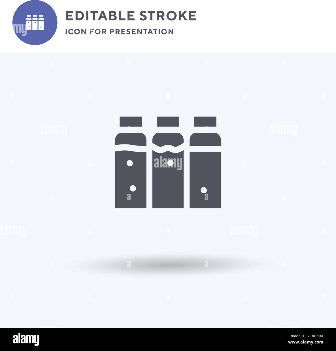 Potions icon vector, filled flat sign, solid pictogram isolated on ...