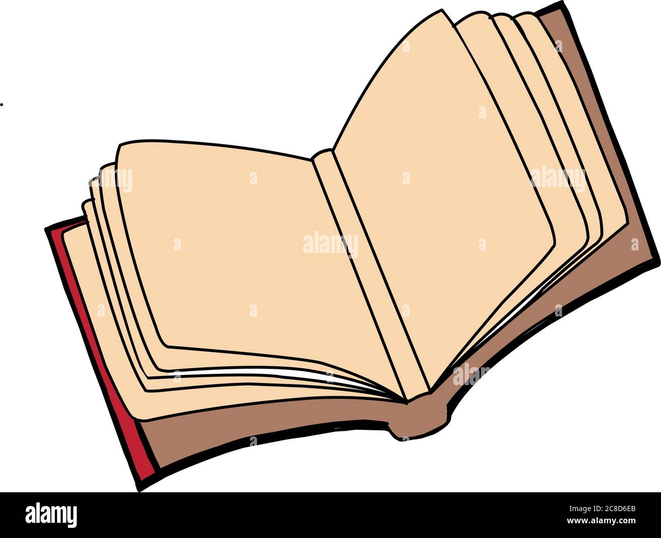 Old Open Book Clip Art