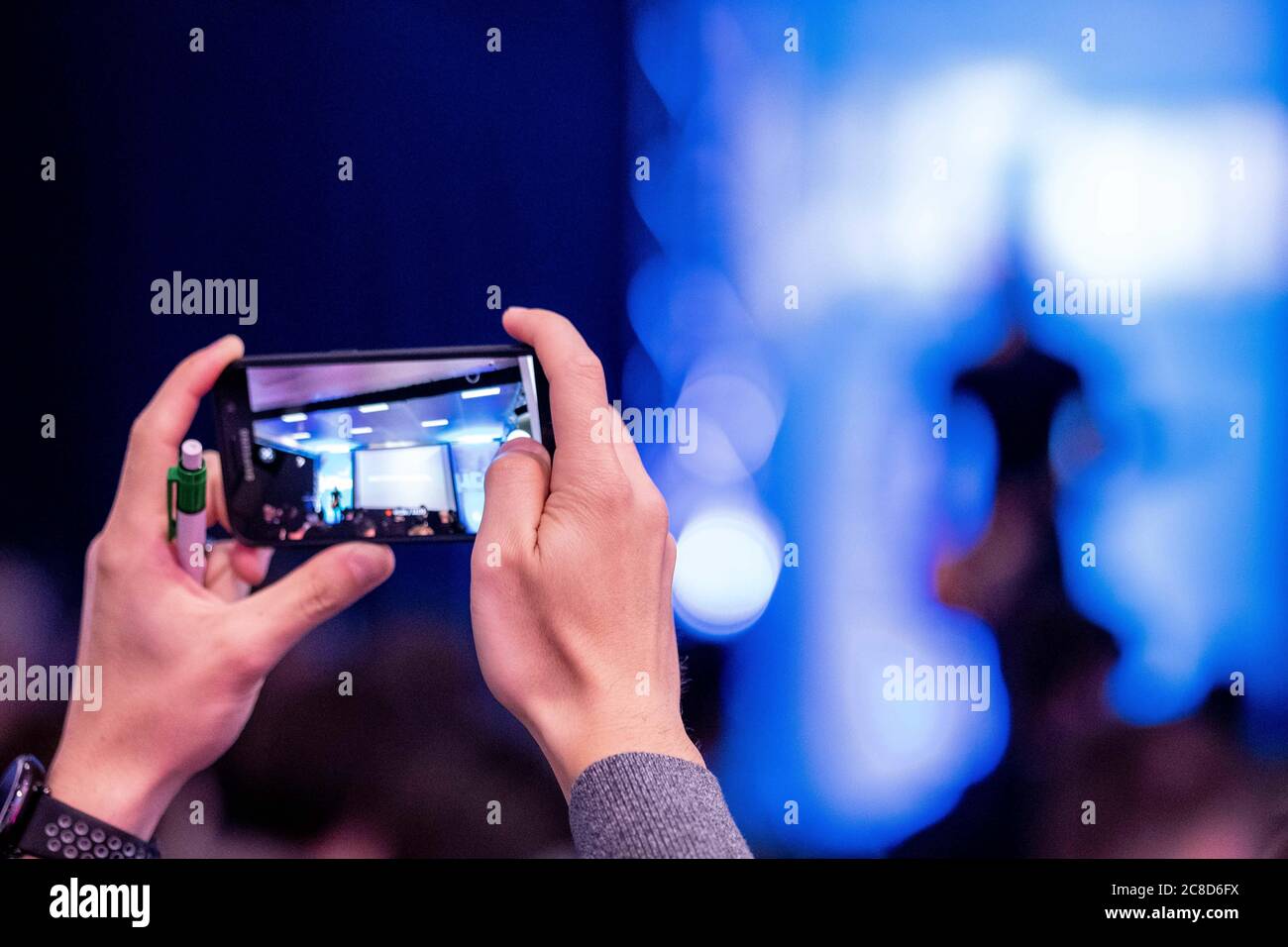 Capturing a Performance With a Smart Phone Camera Stock Photo - Alamy