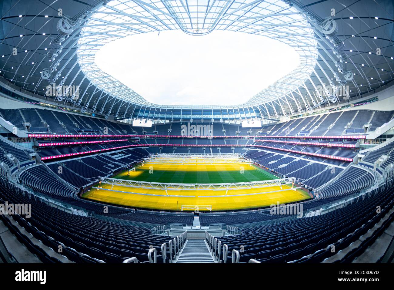 Empty football pitch stadium hi-res stock photography and images - Alamy