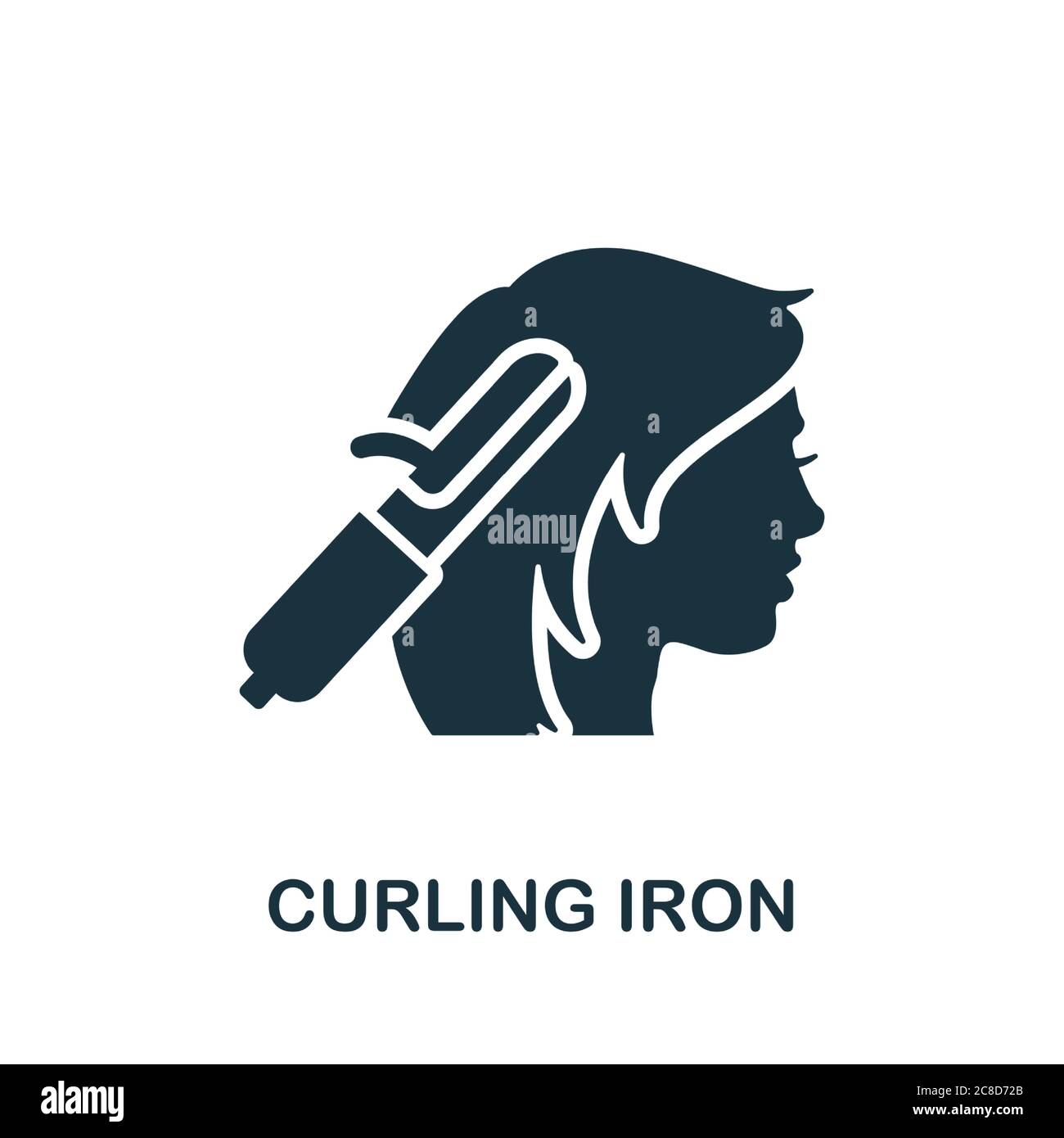 Curling Iron icon. Simple element from beauty salon collection ...