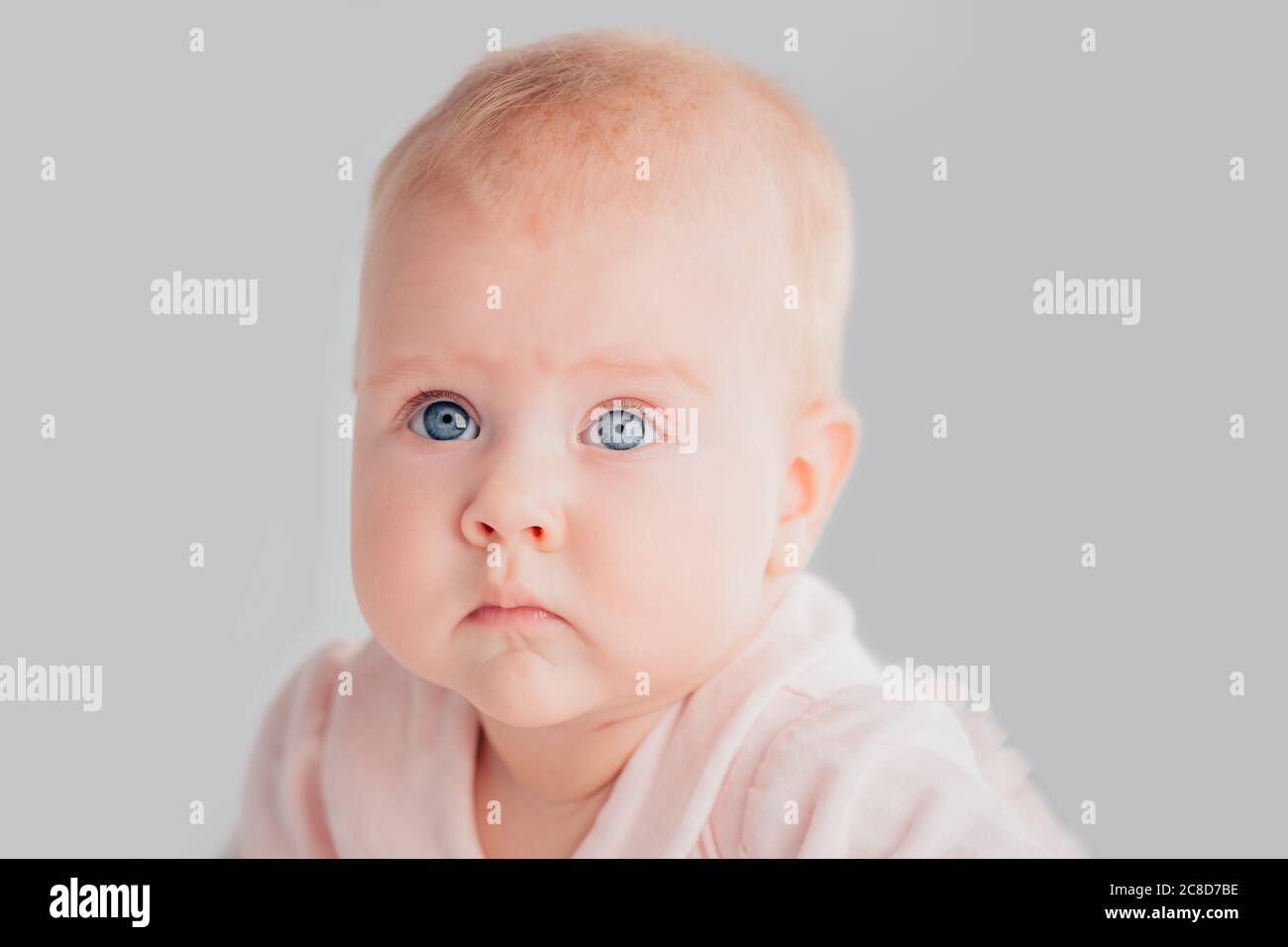 Beautiful baby few months old portrait outdoors Stock Photo - Alamy