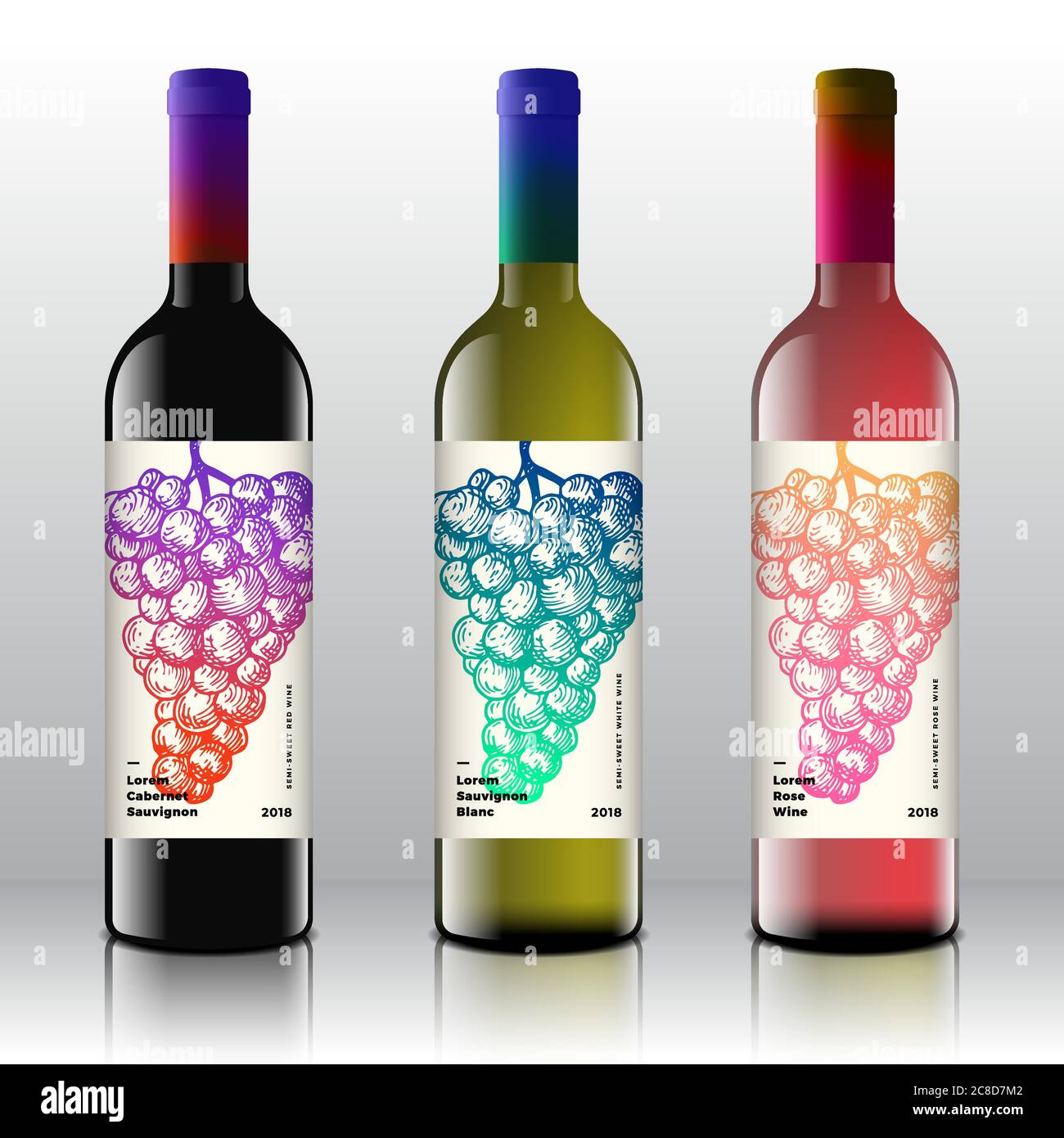 Red Wine Bottle Labels