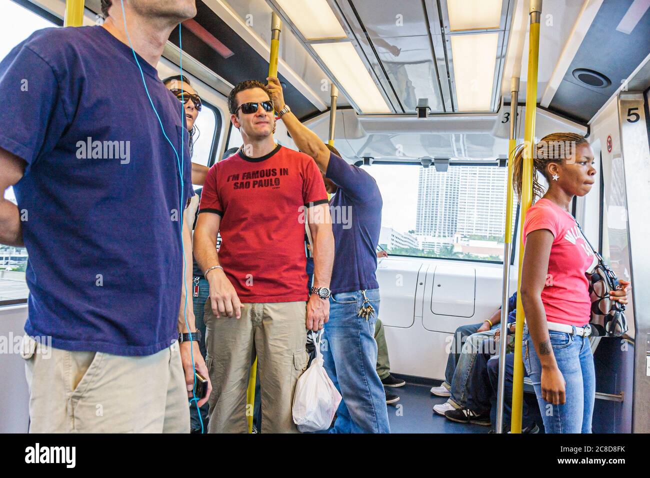 Miami Florida,Metromover,mass transit,free public transportation ...