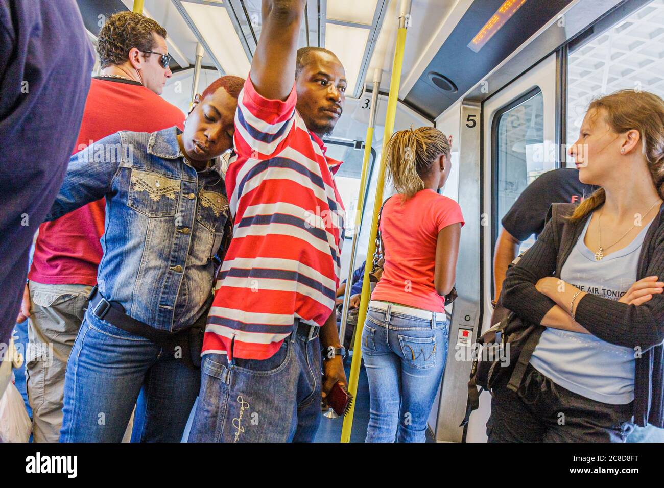 Miami Florida,Metromover,mass transit,free public transportation ...